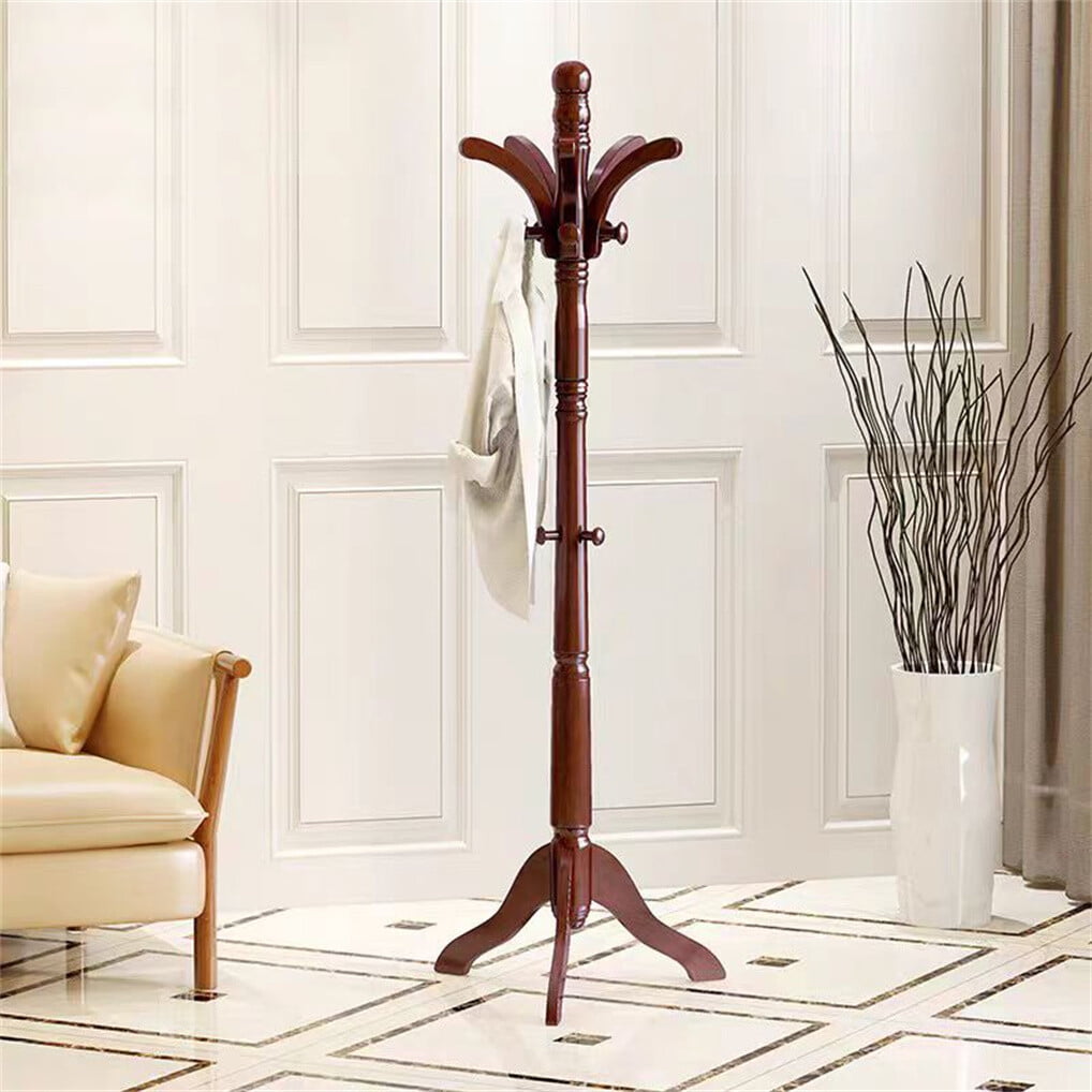 Galaxera Coat Rack Free Standing With 13 Hooks Wooden Hall Tree Coat ...
