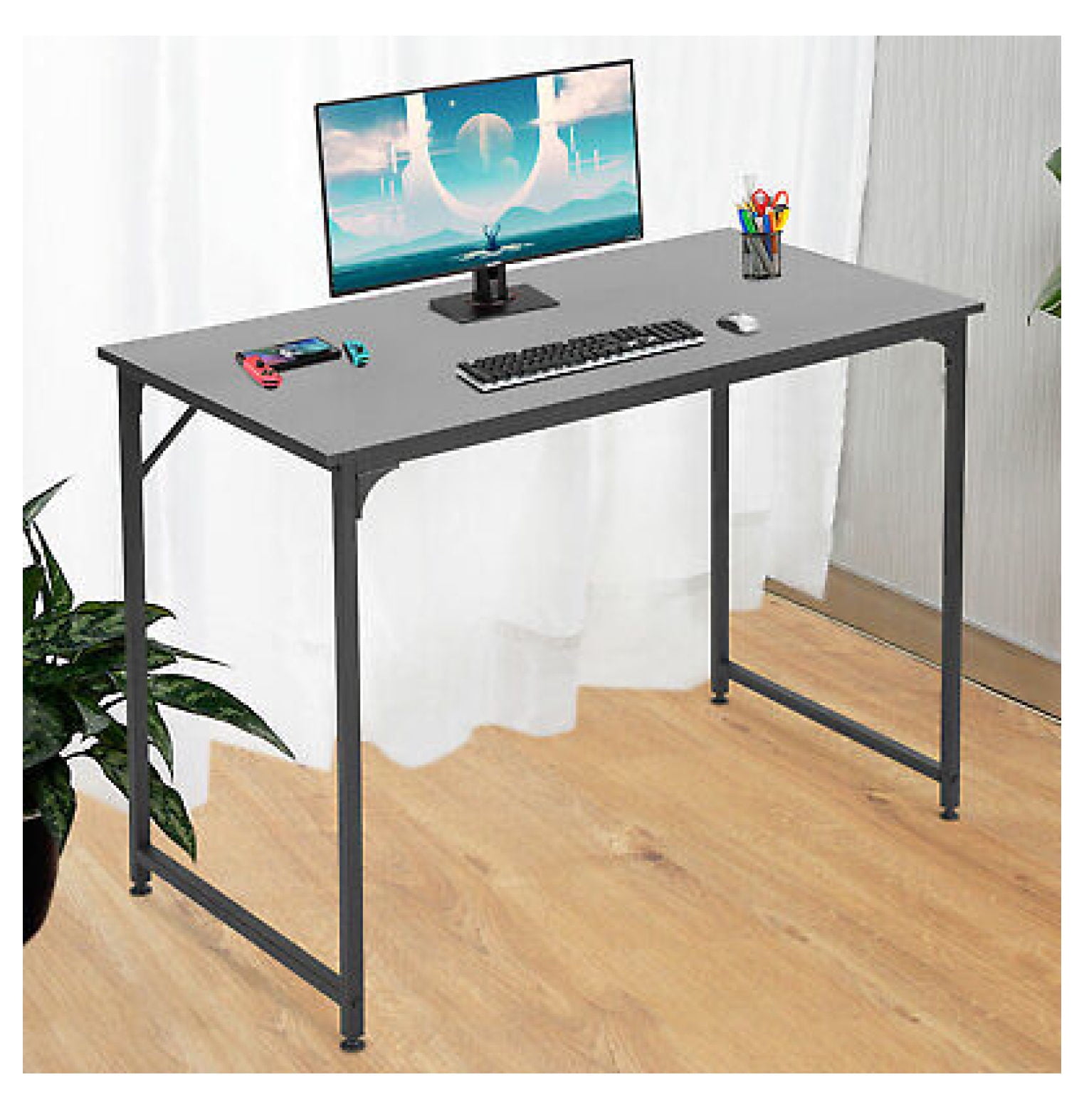 Galaxera Computer Desk Home Office Desk 40 inches Gaming Desk,PC Wood ...