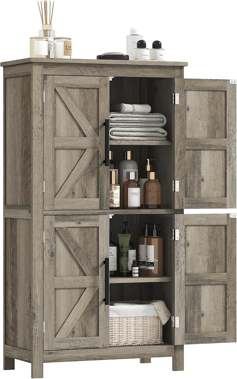 Barn Door Bathroom Cabinet