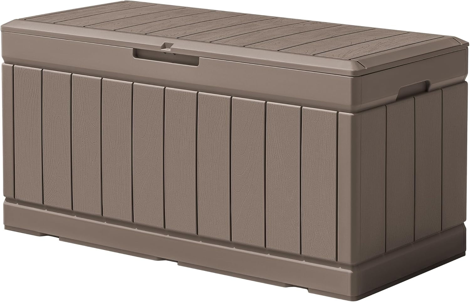Galaxera Outdoor Storage Box 85 Gallon Resin Waterproof Deck Box ...