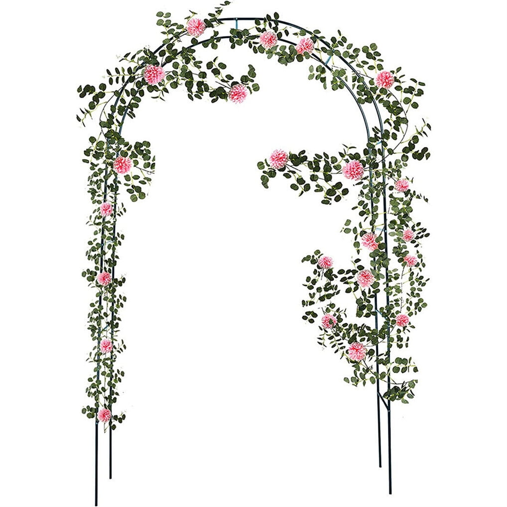Galaxera Rustproof Metal Garden Patio Arch Rose Arbour Archway Climbing ...