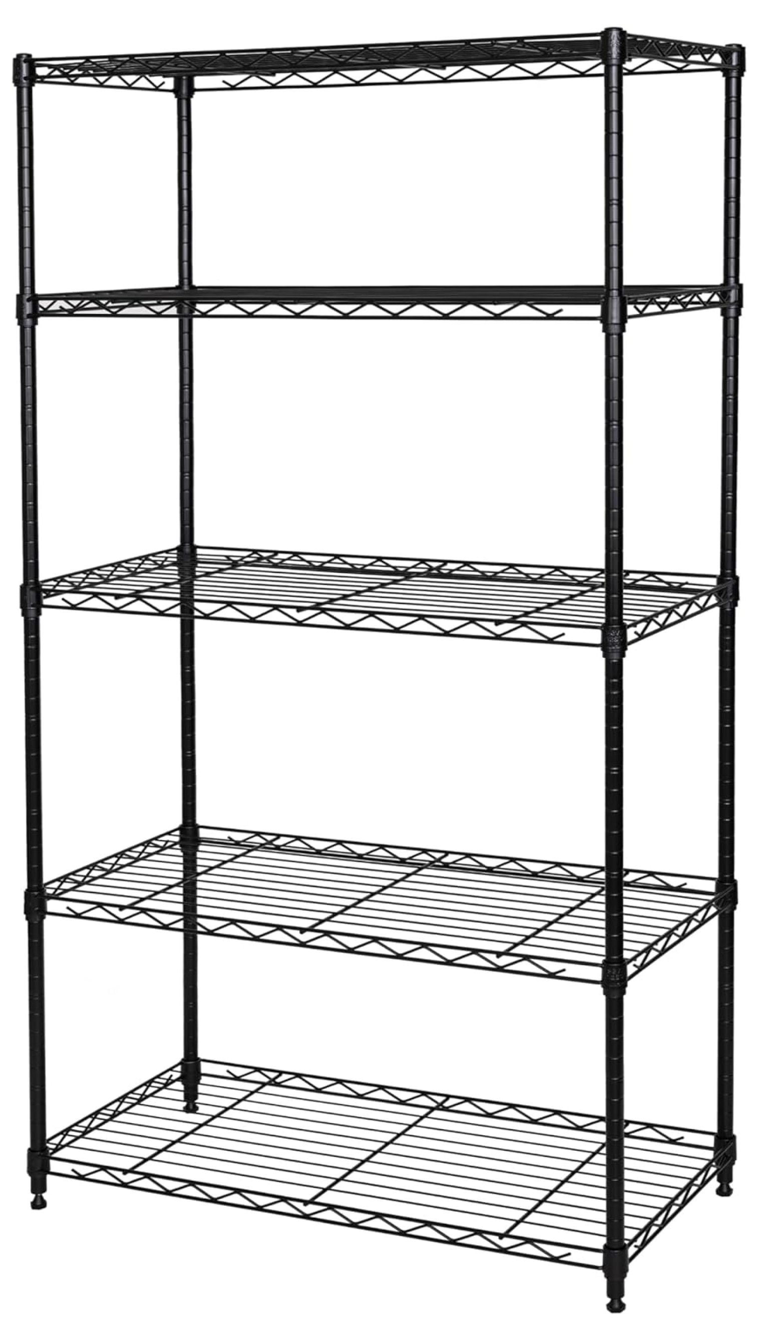 Galaxera Solid Steel Wire Shelving Storage Unit Adjustable Shelves ...