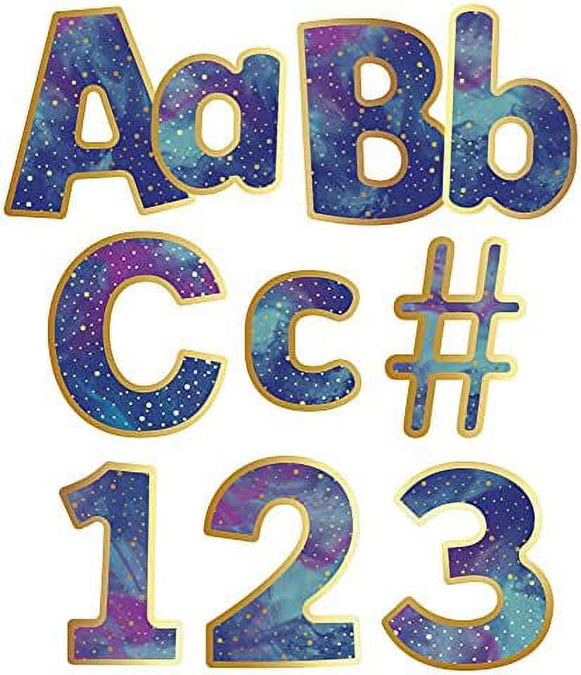 Galaxy 219 pc Marble Bulletin Board Letters Pack, Marble Letters ...