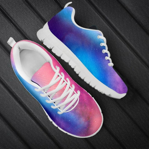 Galaxy 3D Print Women Mesh Sneakers Light Comfortable Flat Sport ...