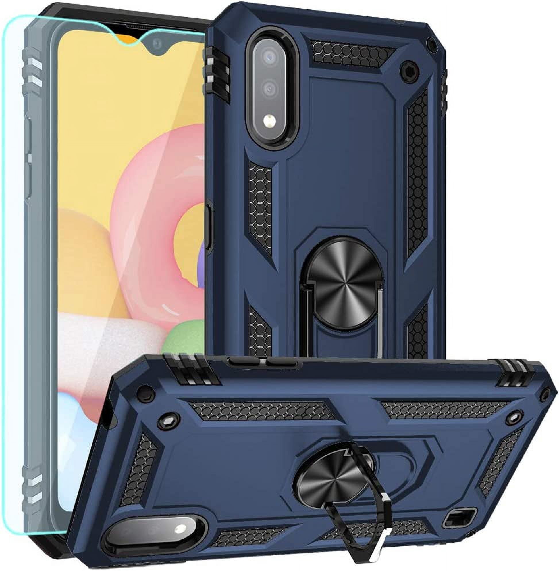 for Galaxy A01 Case,Samsung A01 Case,with HD Screen Protector,[Military ...