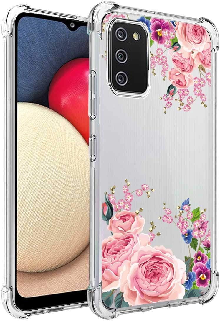 for Galaxy A02S Case(USA Version), Slim Flexible TPU for Girls Women ...