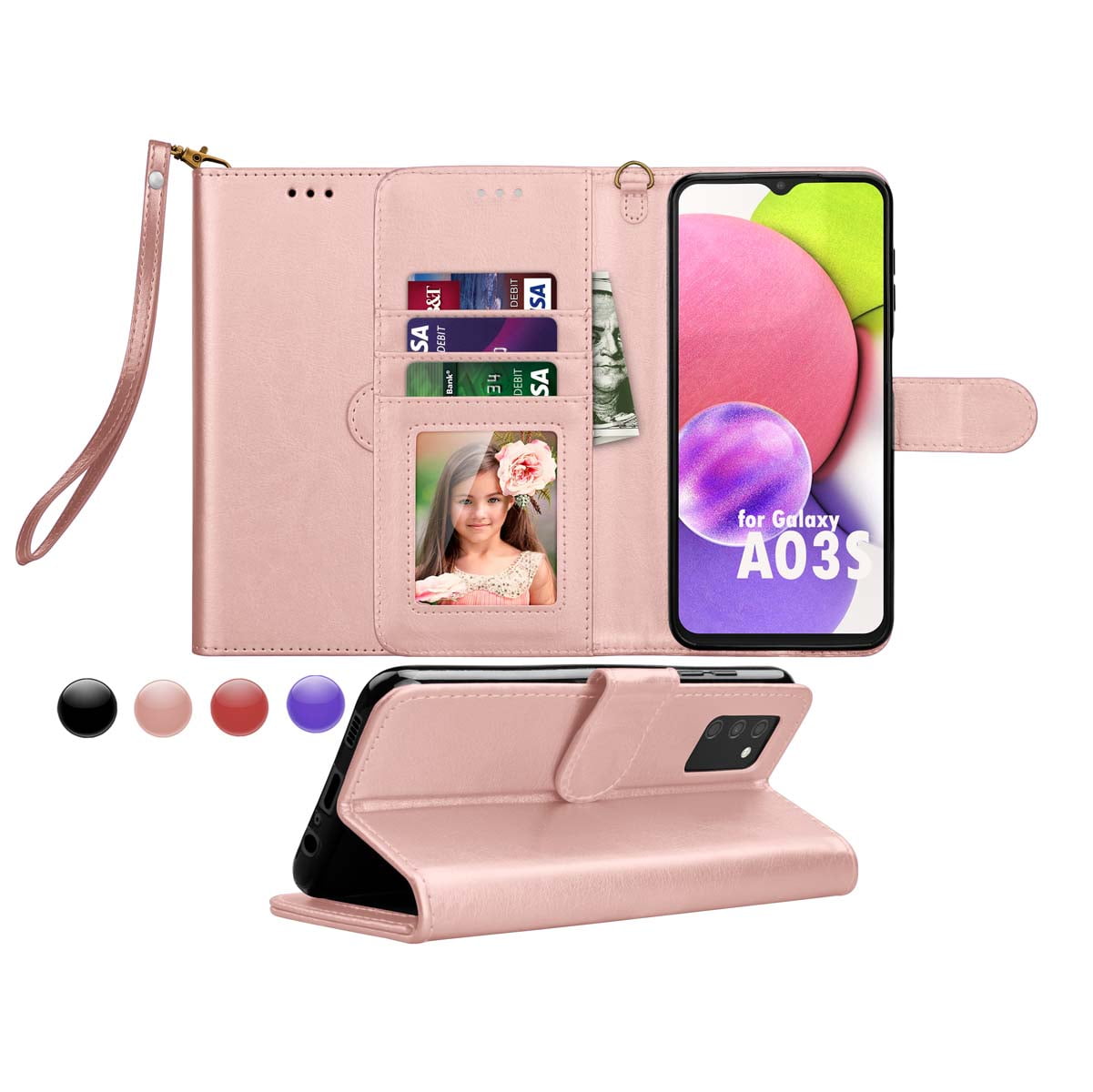 Galaxy A03S Case, Samsung Galaxy A03S Wallet Case, Galaxy A03S Leather ...