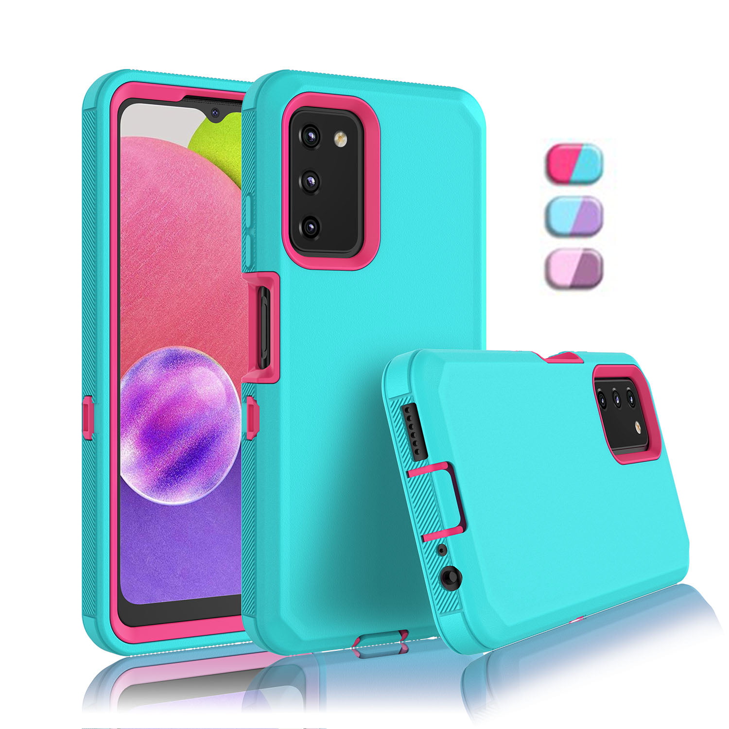 Galaxy A03s Cases, Sturdy Phone Case for A03s, Full-Body Shockproof ...