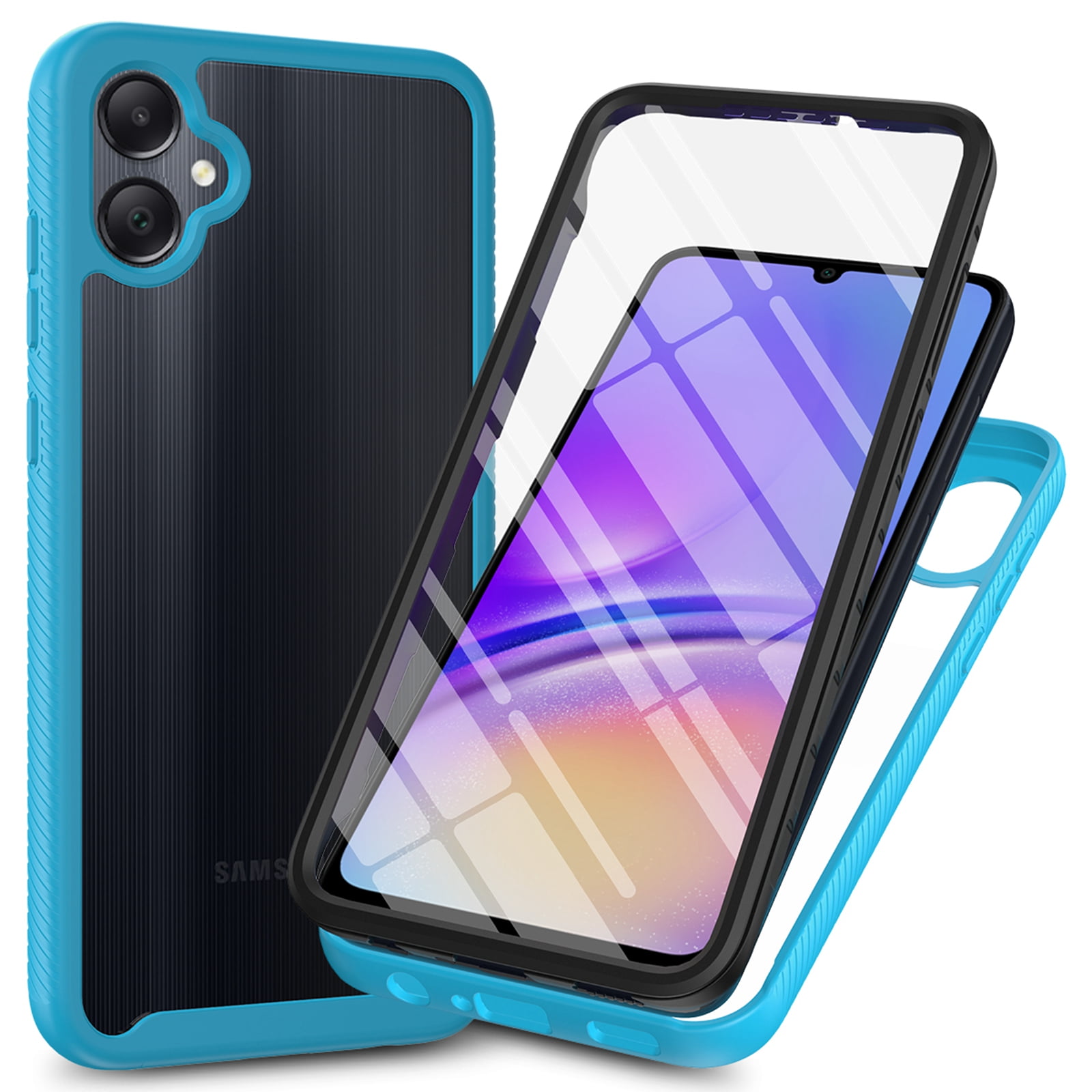 Galaxy A05 Case with Built in Screen Protector,Dteck Full-Body ...