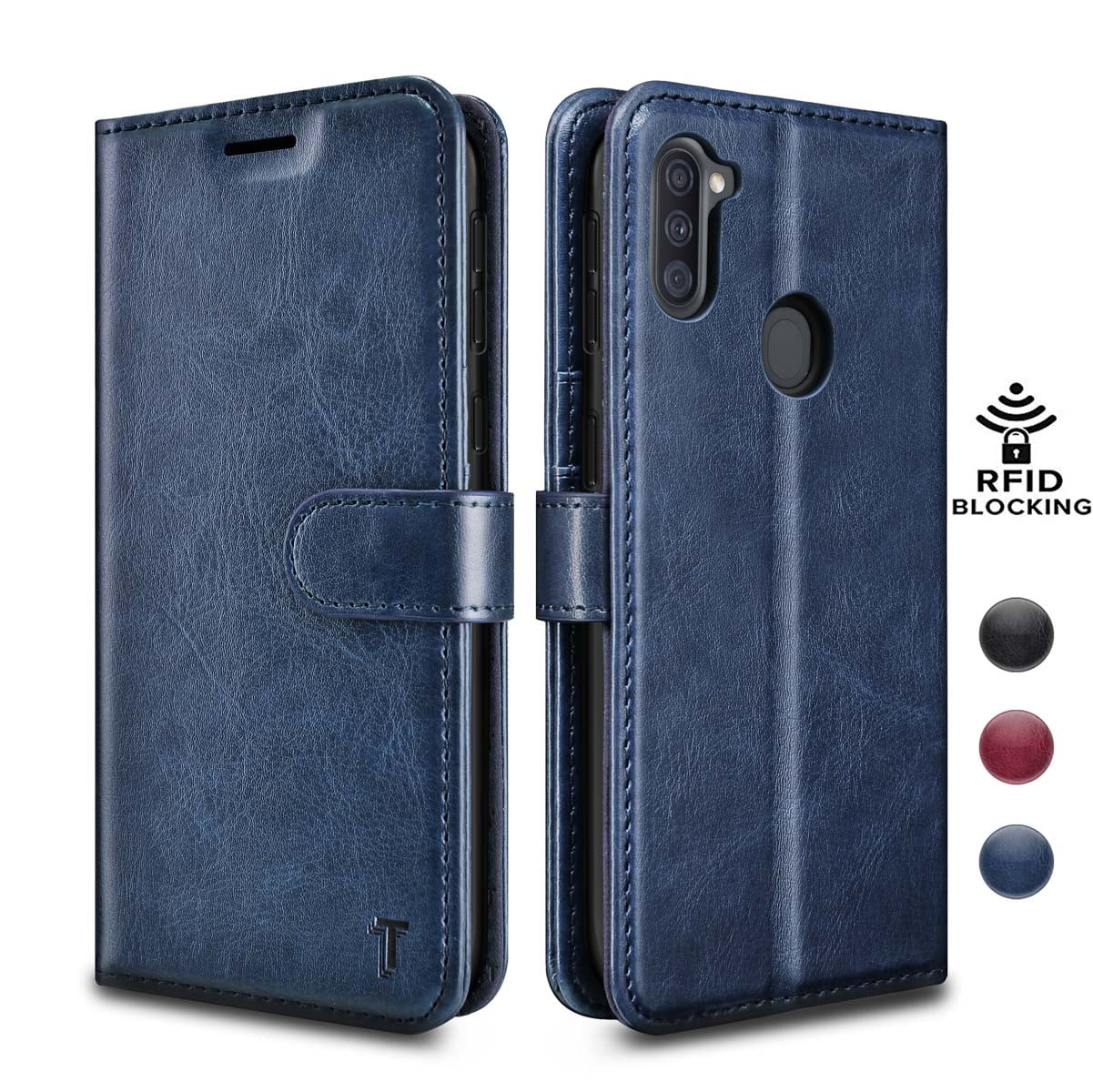 Galaxy A11 Case, Njjex Galaxy A11 Cases [3 Card Slot] [Kickstand] [Gift ...