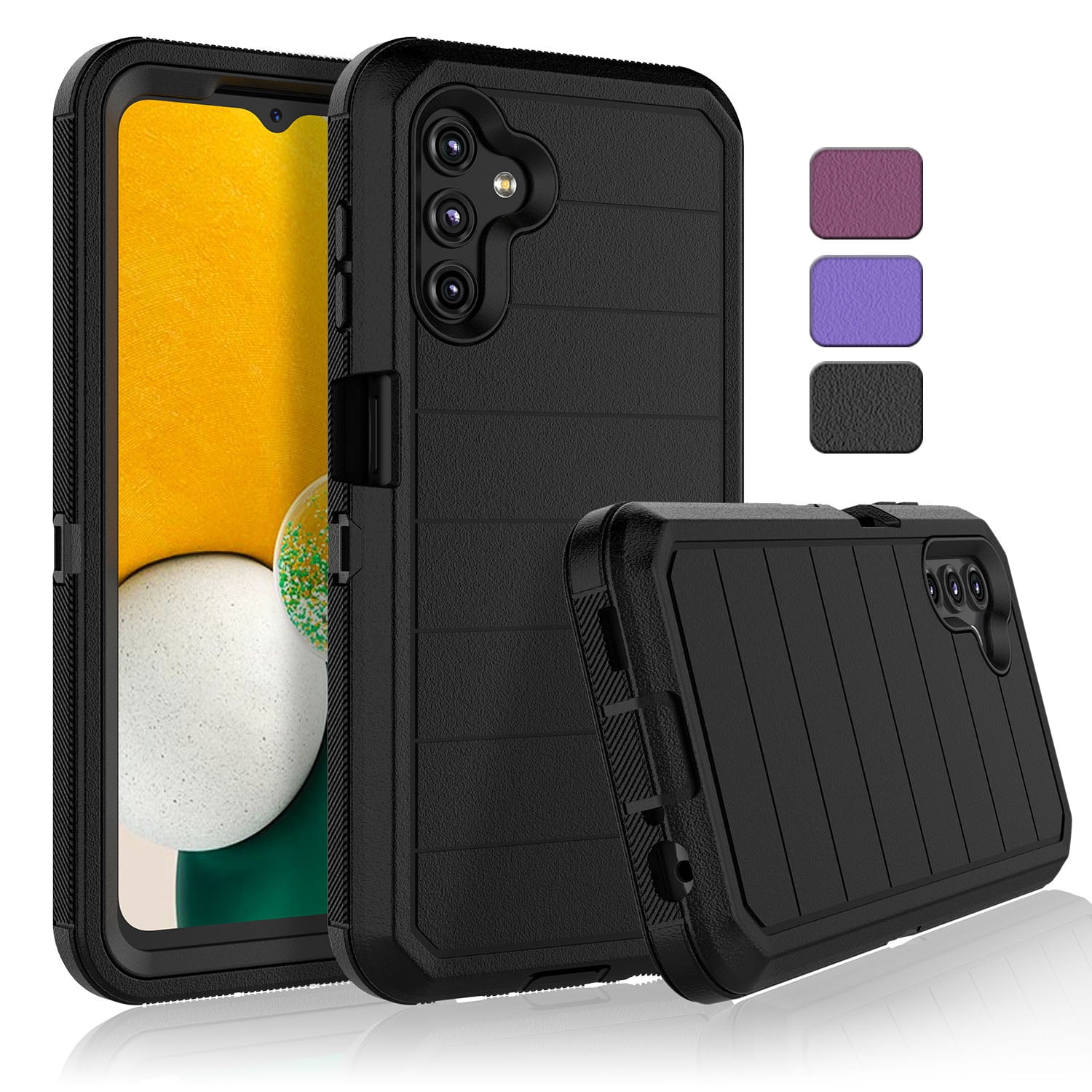 Tekcoo Armor Case for Samsung Galaxy A13 5G, Shockproof Heavy Duty 3-in ...