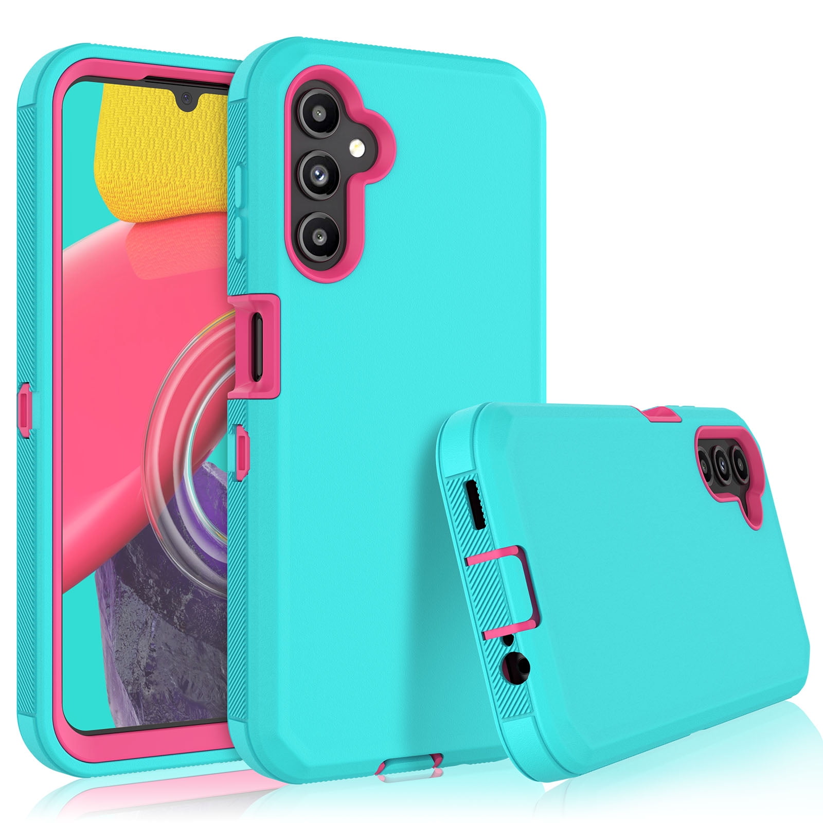 Takfox Samsung Galaxy A14 5G Case, 3 in 1 Heavy Duty, Shockproof ...
