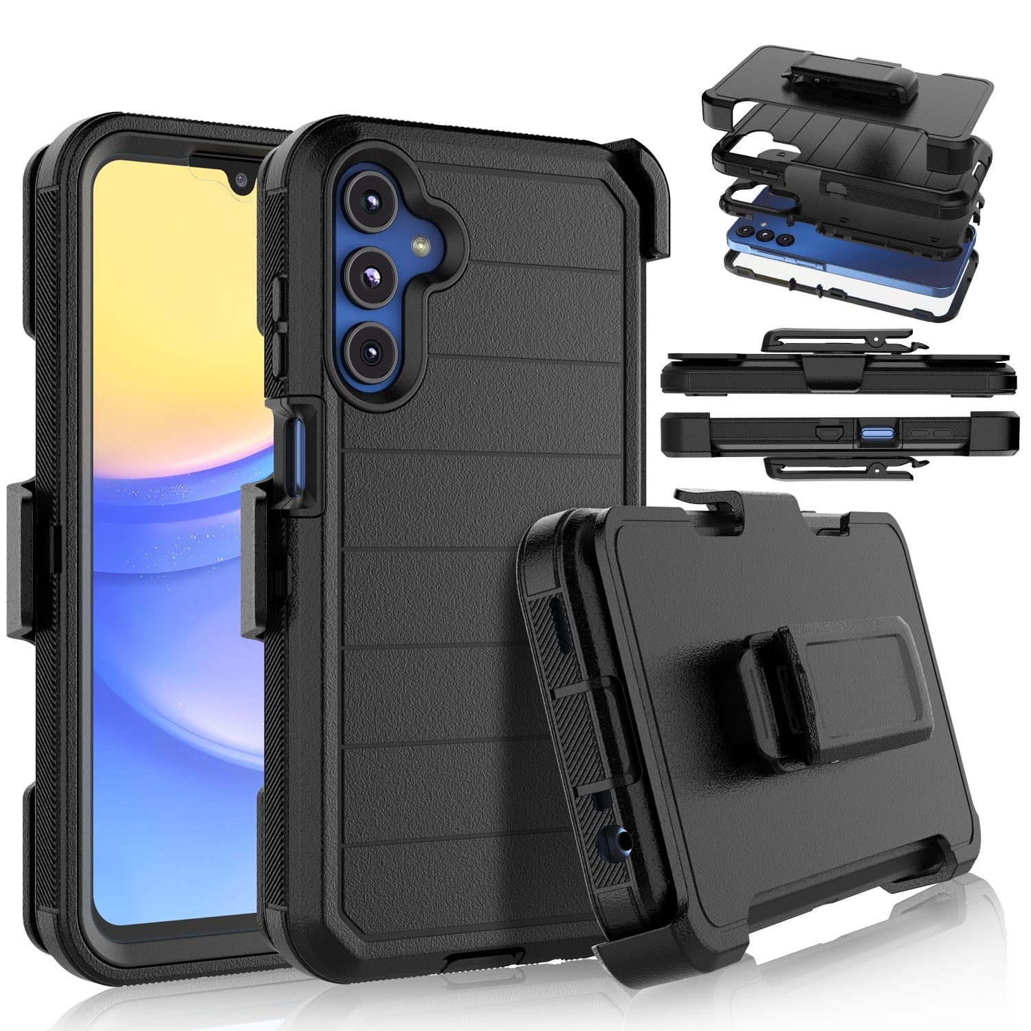Galaxy A15 5G Case,Takfox Samsung Galaxy A15 5G Holster Phone Case with Built-in Screen ...