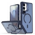 For Galaxy A17 5G Case with Screen Protector, Camera Lens Kickstand ...