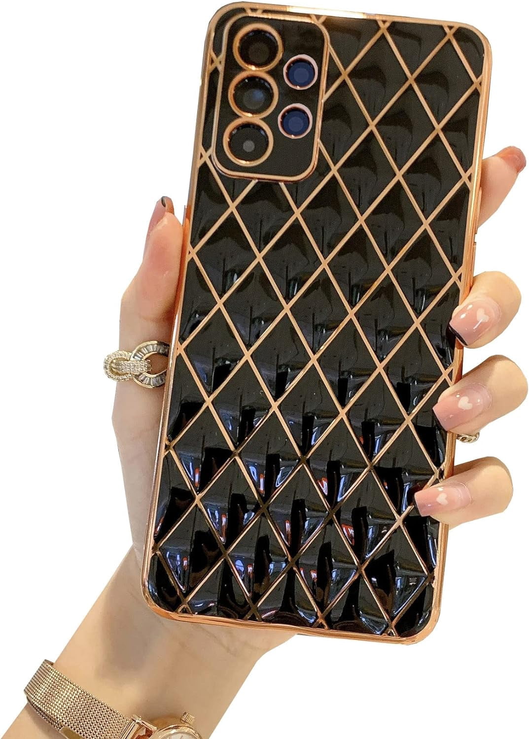 for Galaxy A32 5G Case Cute Luxury Glitter Sparkle Plating Case for ...