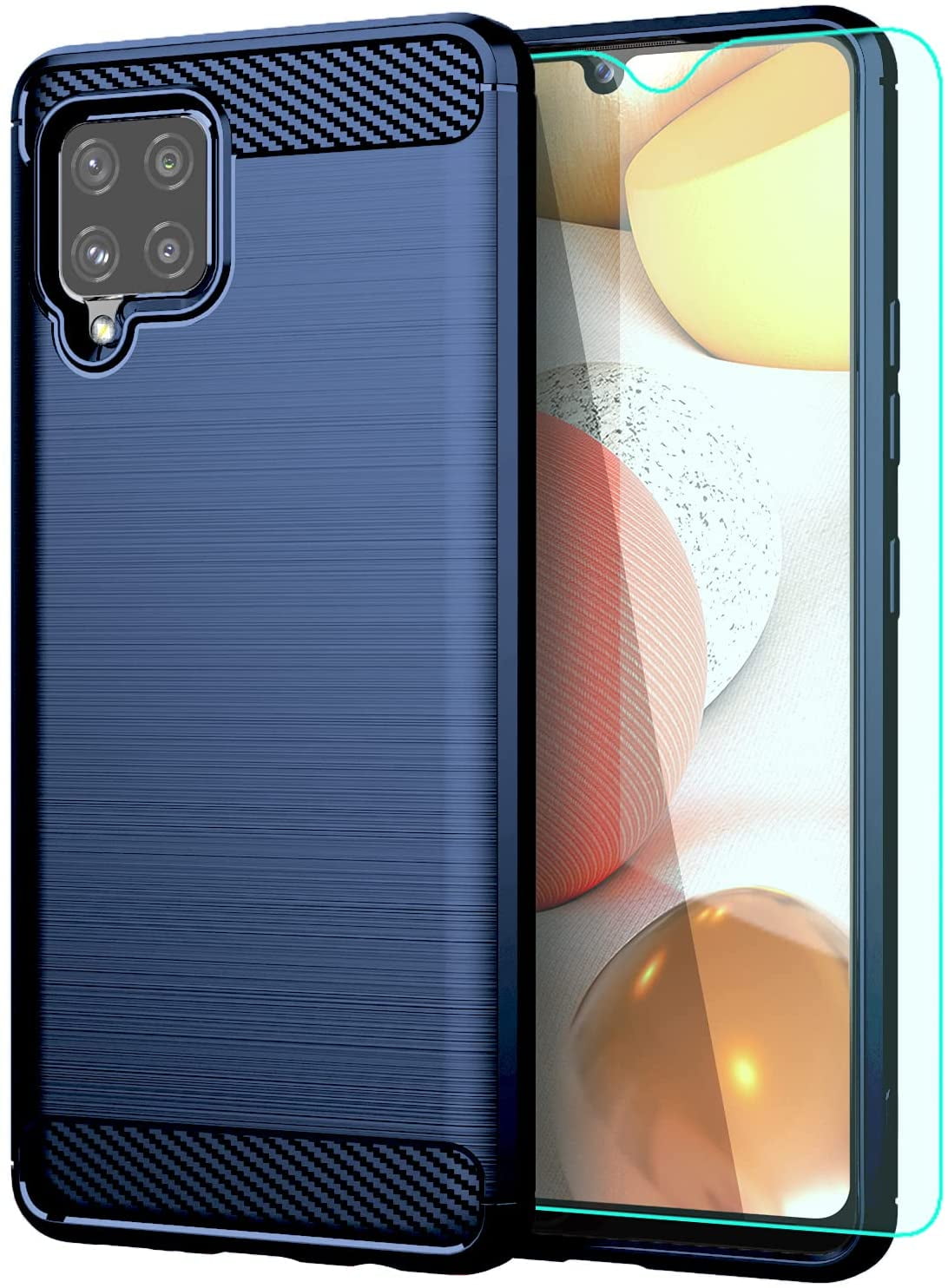 Galaxy A42 5G Case,with HD Screen Protector,Shock-Absorption Flexible ...