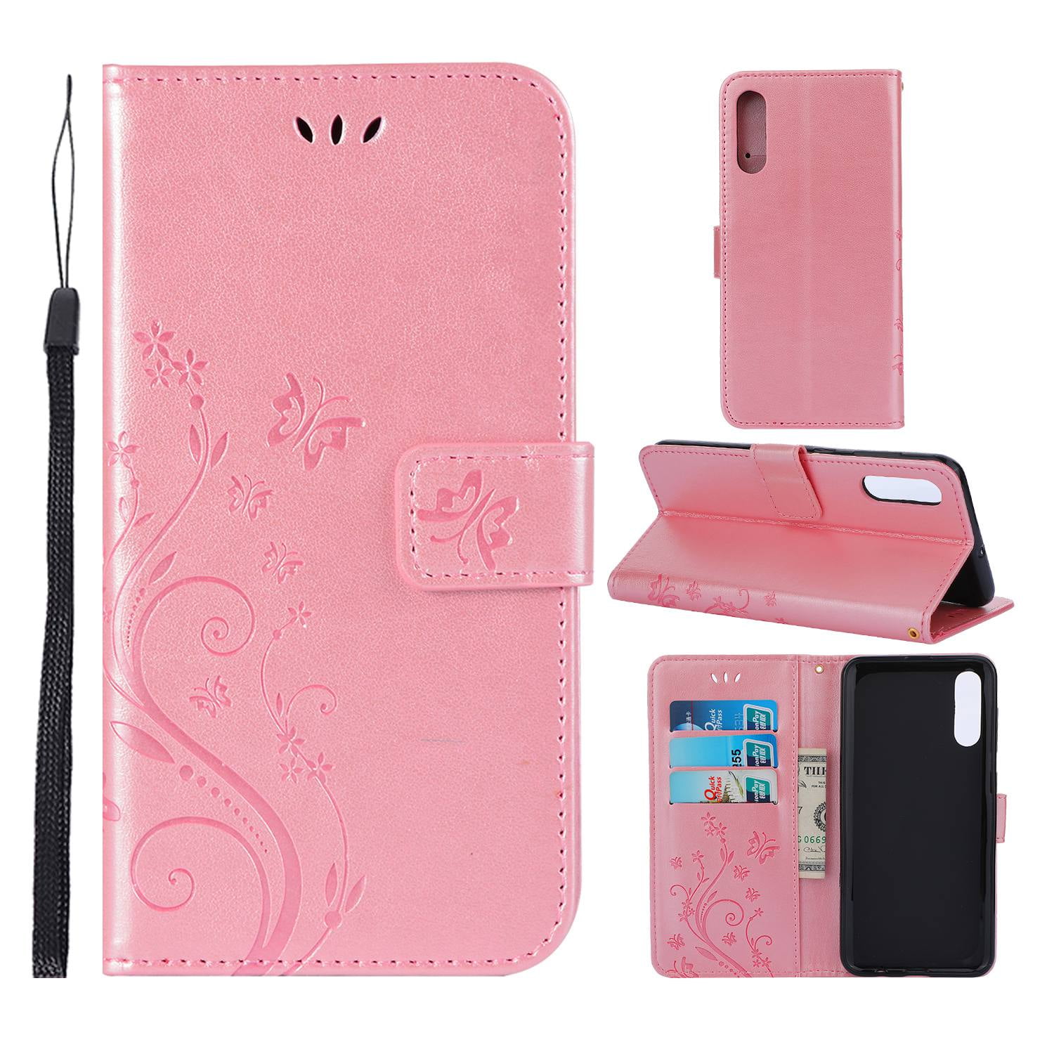 Galaxy A50 Case, Allytech Premium PU Leather Butterfly Pattern Embossed ...