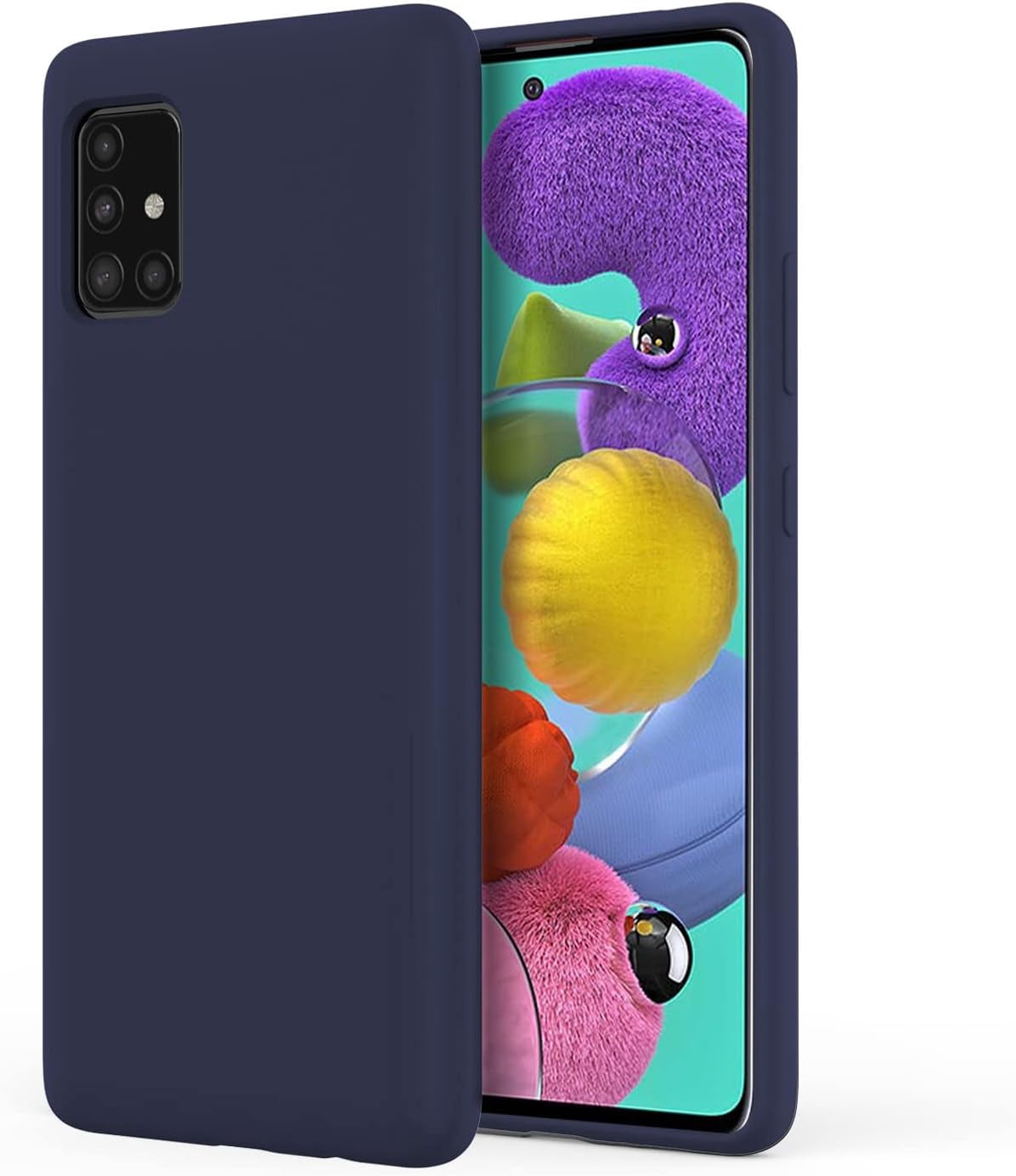 Galaxy A51 5G Case, Samsung A51 5G Case Liquid Silicone Case Dual Layer ...