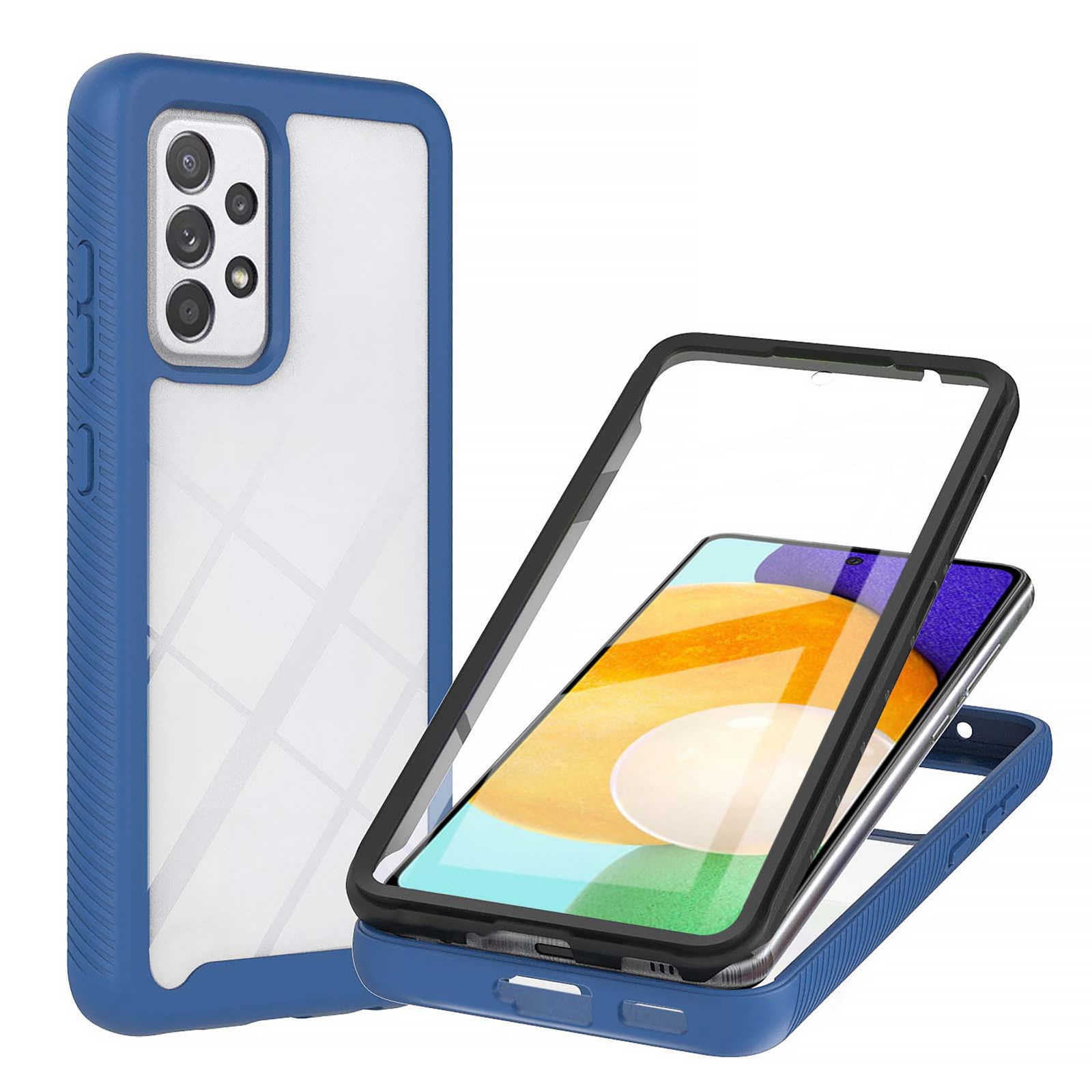 Galaxy A53 5G Case,Dteck with Built-in Screen Protector 360 Full Body ...