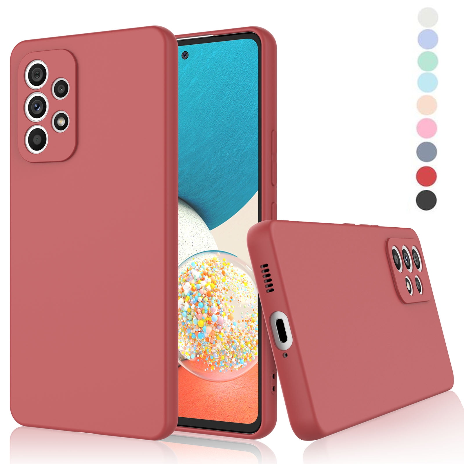 Takfox Liquid Silicone Shockproof Cell Phone Case for Samsung Galaxy ...