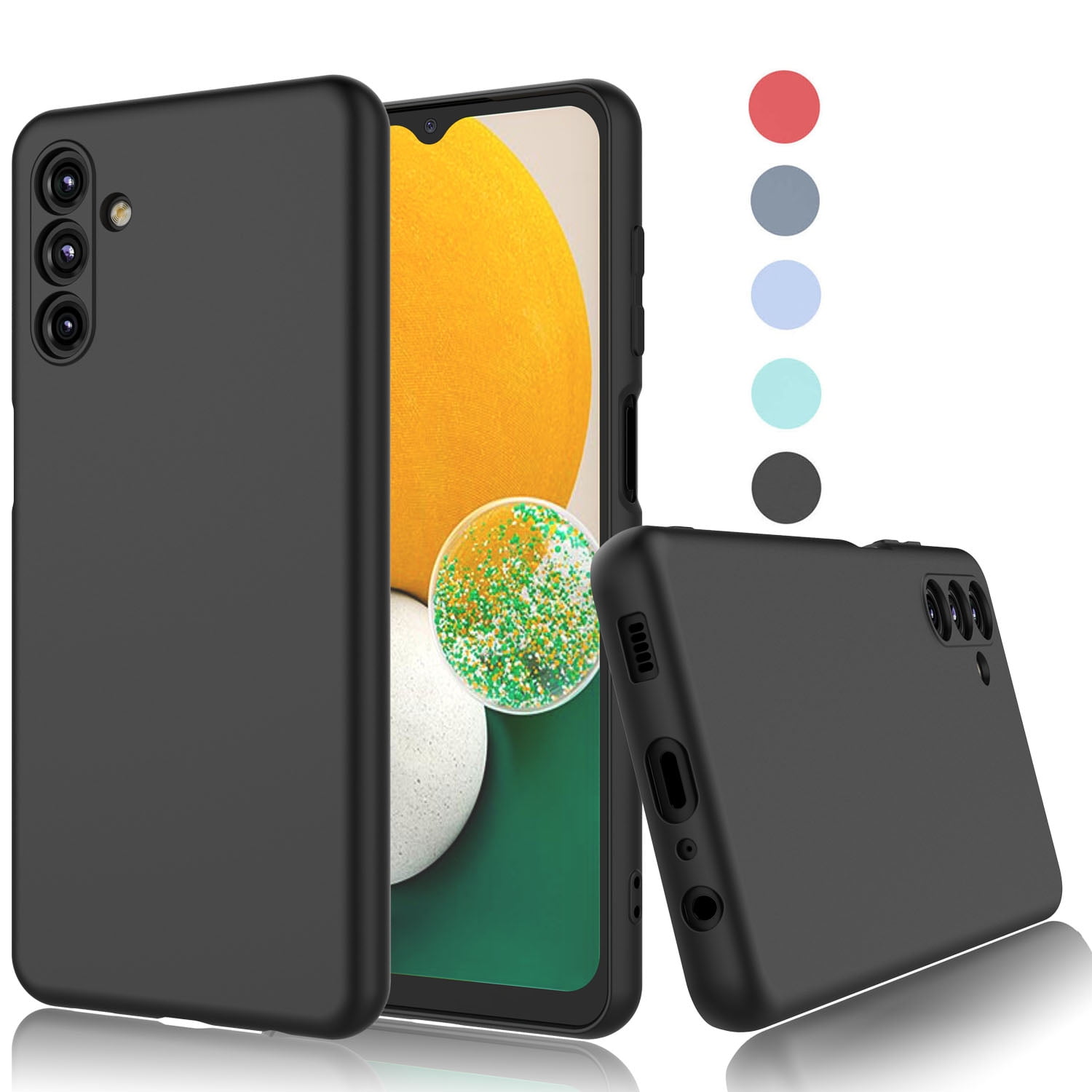 Takfox Samsung Galaxy A54 5G Case, Shockproof Silicone Gel Rubber with Microfiber, Slim Matte ...