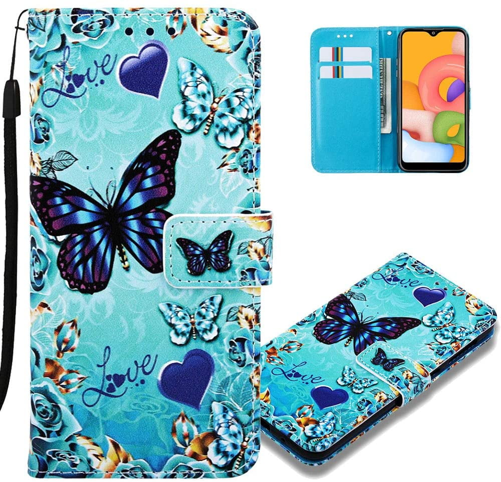 Galaxy A70 Case 3D Creative Pattern PU Leather Flip Wallet Case ...