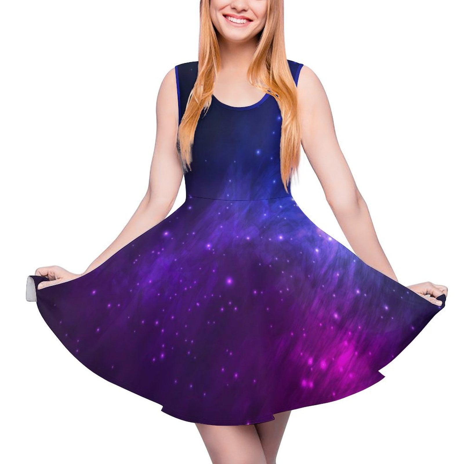 Galaxy And Nebula Dress Outer Space Aesthetic Dresses Woman Kawaii ...