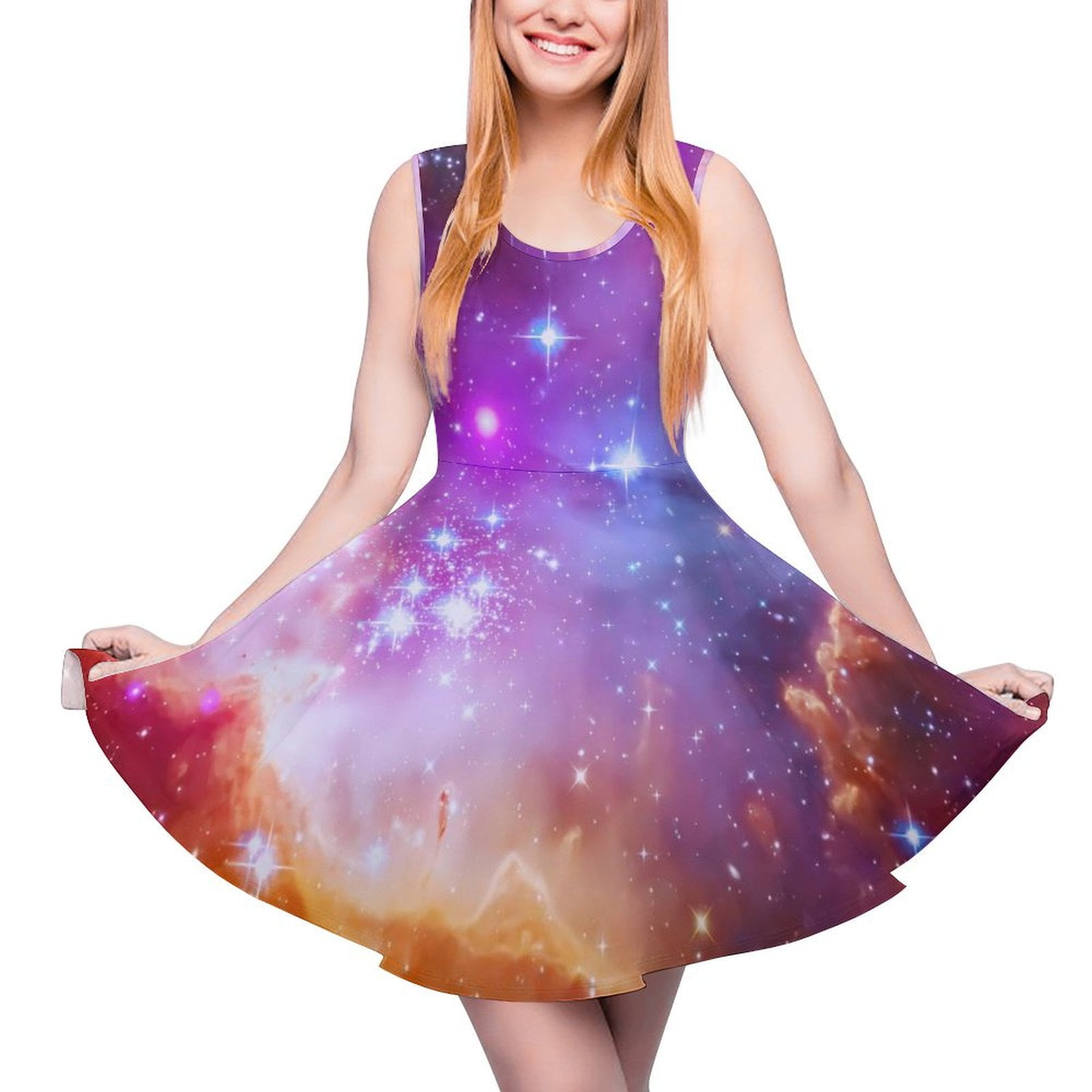 Galaxy And Nebula Dress Outer Space Aesthetic Dresses Woman Kawaii ...