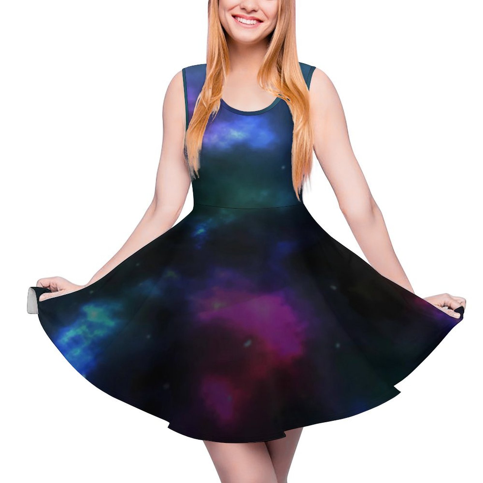 Galaxy And Nebula Dress Outer Space Aesthetic Dresses Woman Kawaii ...