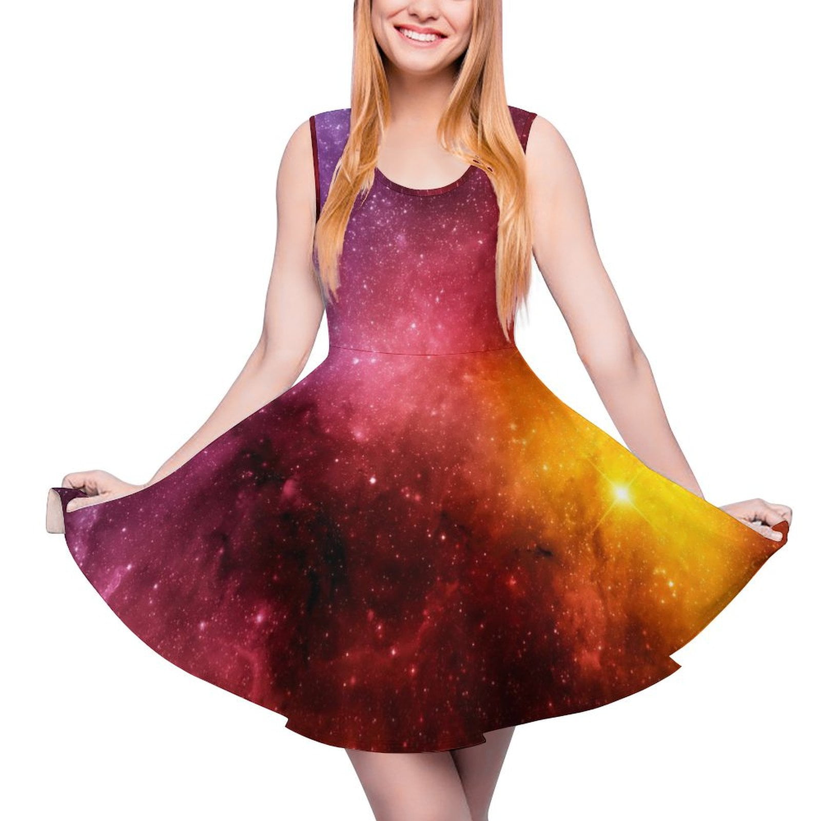 Galaxy And Nebula Dress Outer Space Aesthetic Dresses Woman Kawaii ...