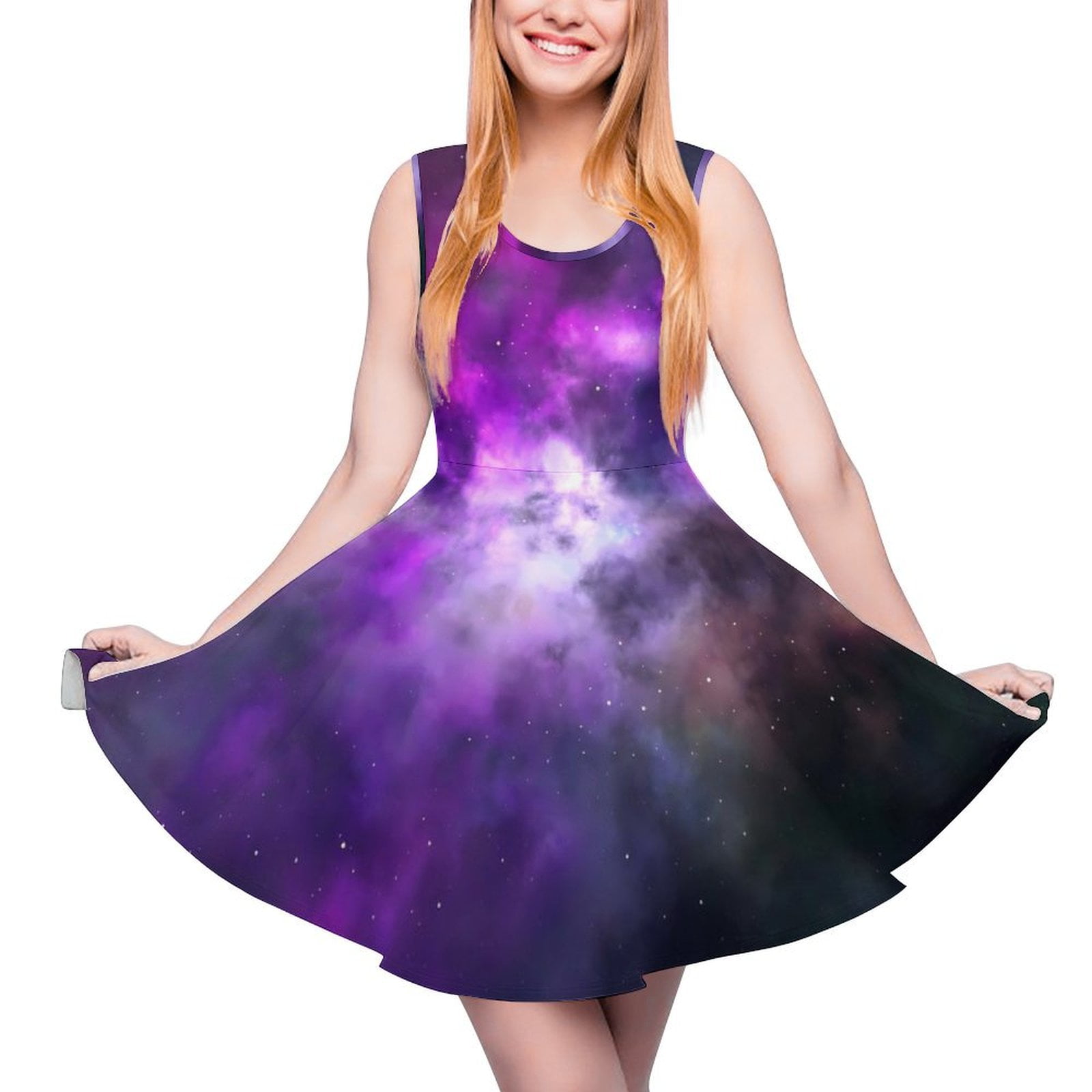 Galaxy And Nebula Dress Outer Space Aesthetic Dresses Woman Kawaii ...