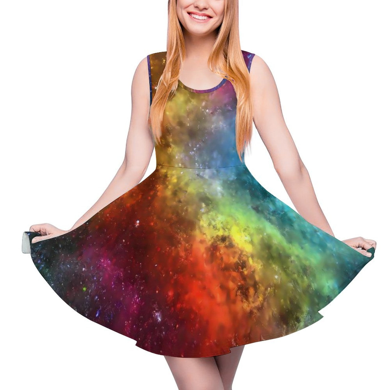 Galaxy And Nebula Dress Outer Space Aesthetic Dresses Woman Kawaii ...