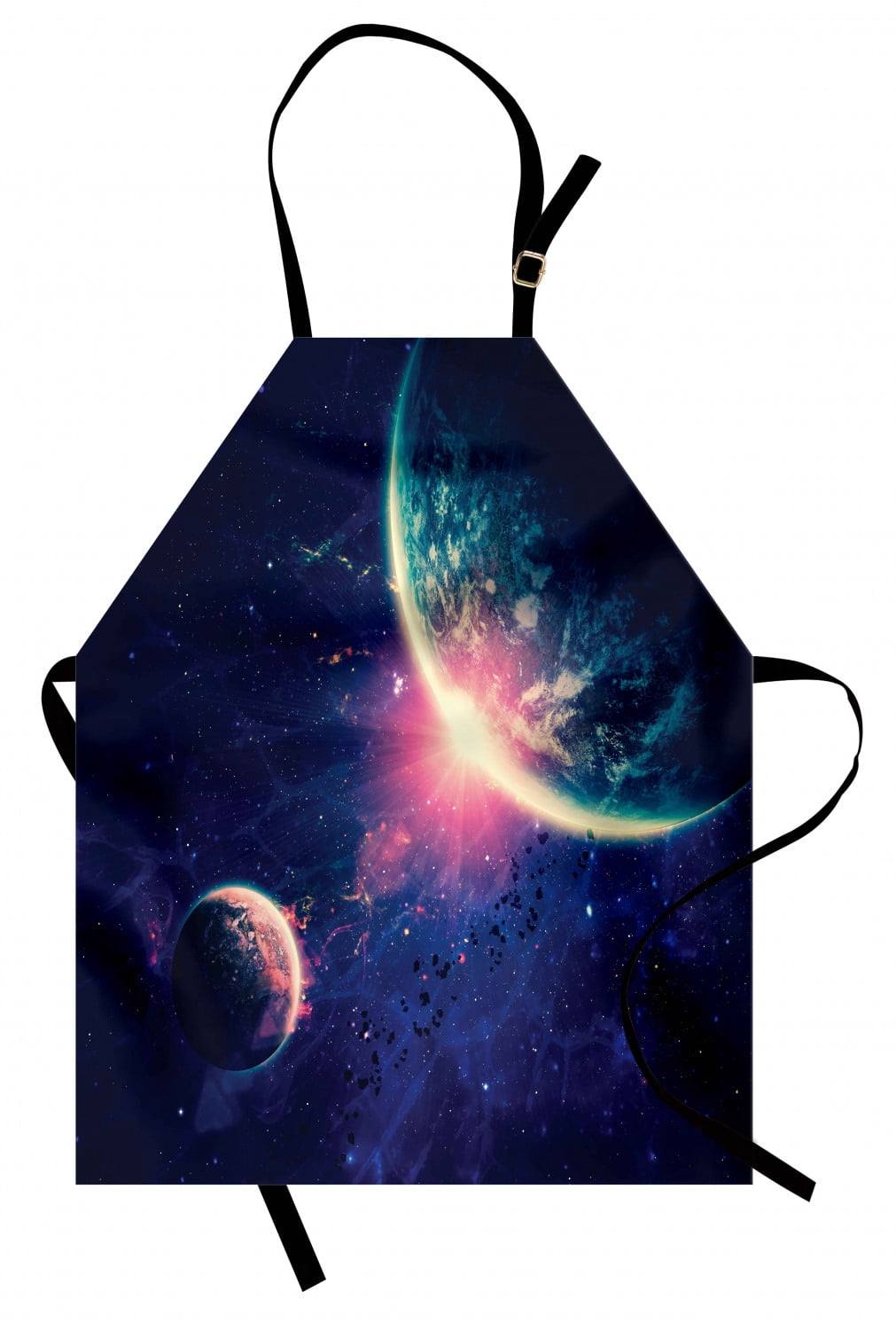Galaxy Apron Outer Space Theme Planet Earth Mars in Space Discovery of ...