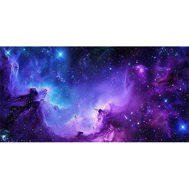 Galaxy Aquarium Background, Purple Starry Sky Universe Space Fish Tank ...