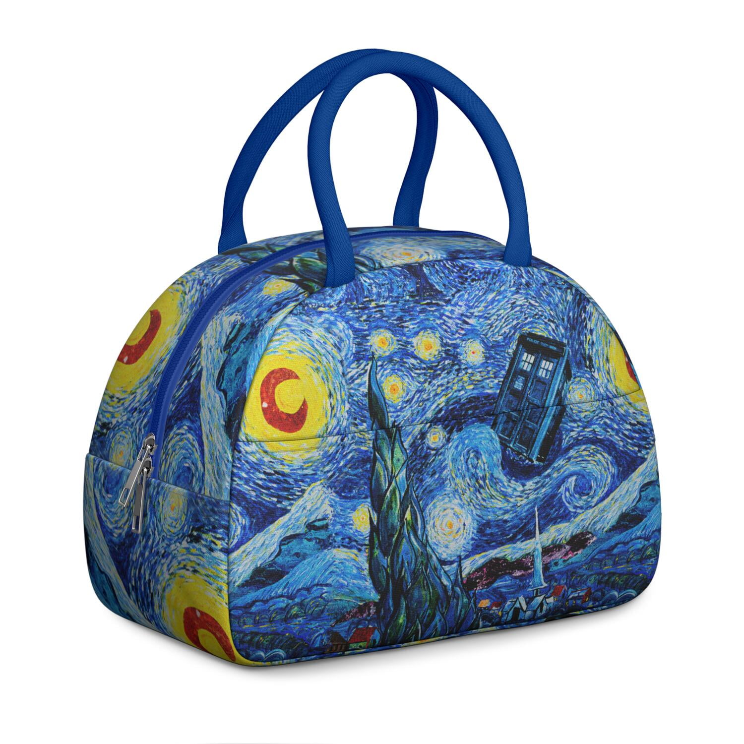 Galaxy Art Lunch Bag – Insulated Outer Space Tote for Sci-fi ...
