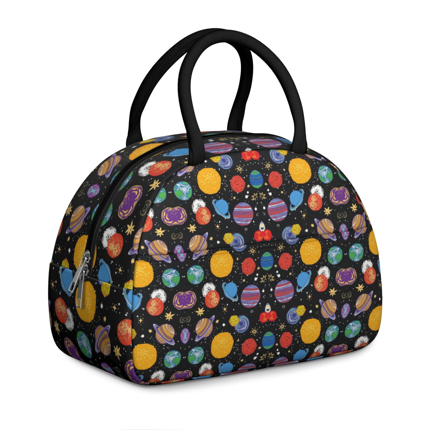 Galaxy Art Lunch Bag – Insulated Outer Space Tote for Sci-fi ...