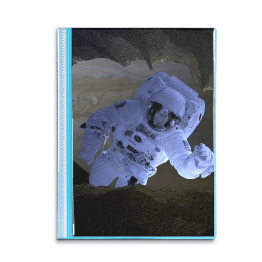 Galaxy Astronaut Dark Night Sky Book Sheet Protectors Portfolio Binder ...