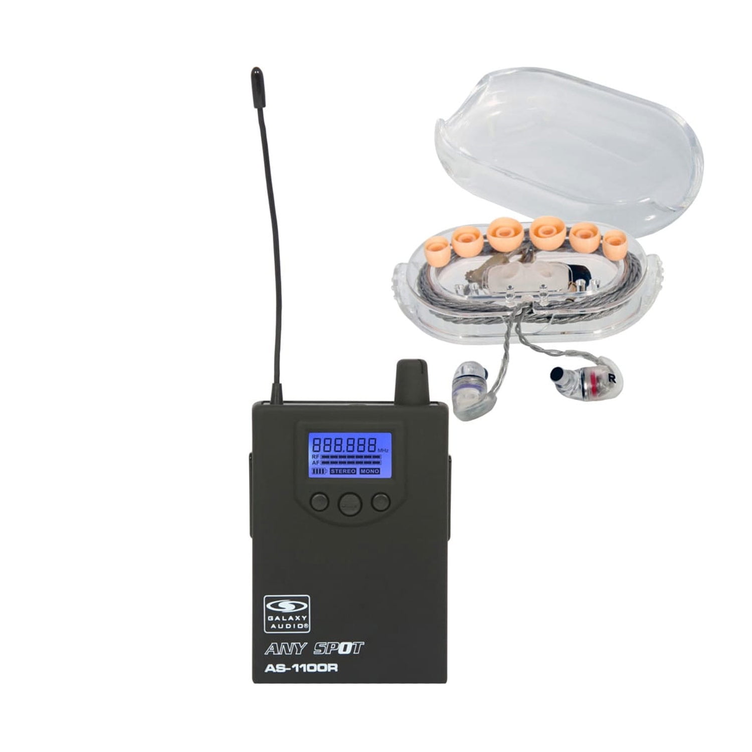 Galaxy Audio AS-1106R-L Wireless Personal Monitor Receiver - Walmart.com