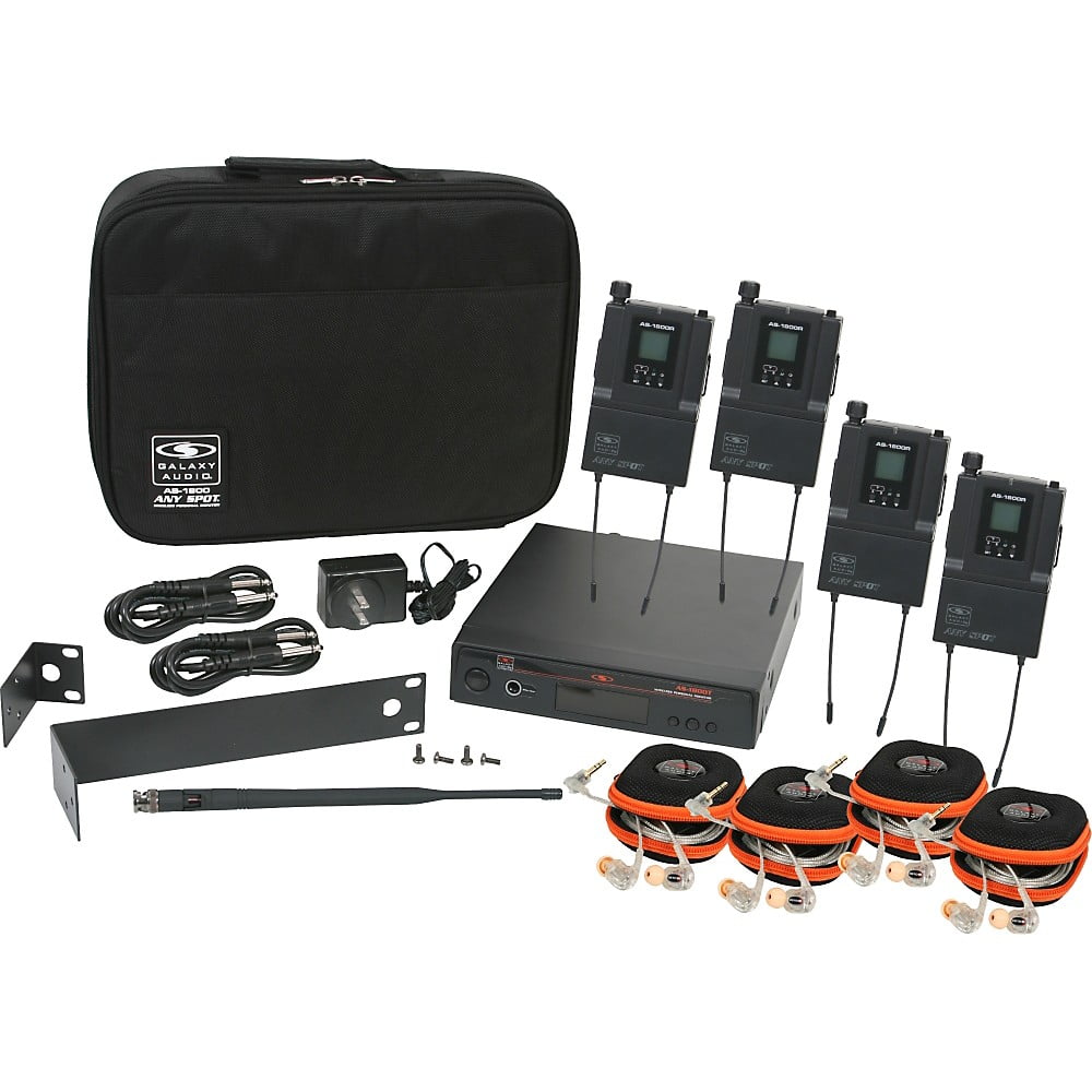 Galaxy Audio AS-1810 Any Spot Wireless Personal Monitor Band Pack w ...