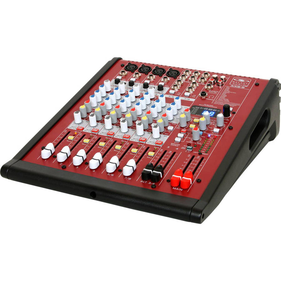 Galaxy Audio AXS-8 8-Channel Mixer, USB Out, Multi FX, Single Knob ...