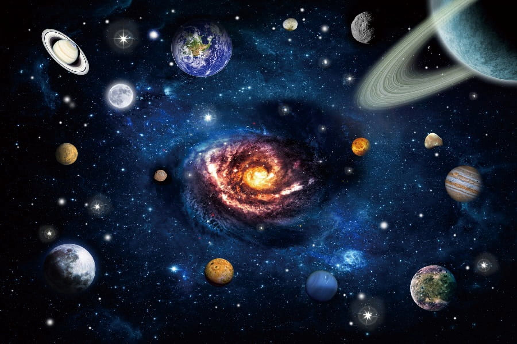 Galaxy Backdrop Star Sky Photo Background Planet Rotation Universe ...