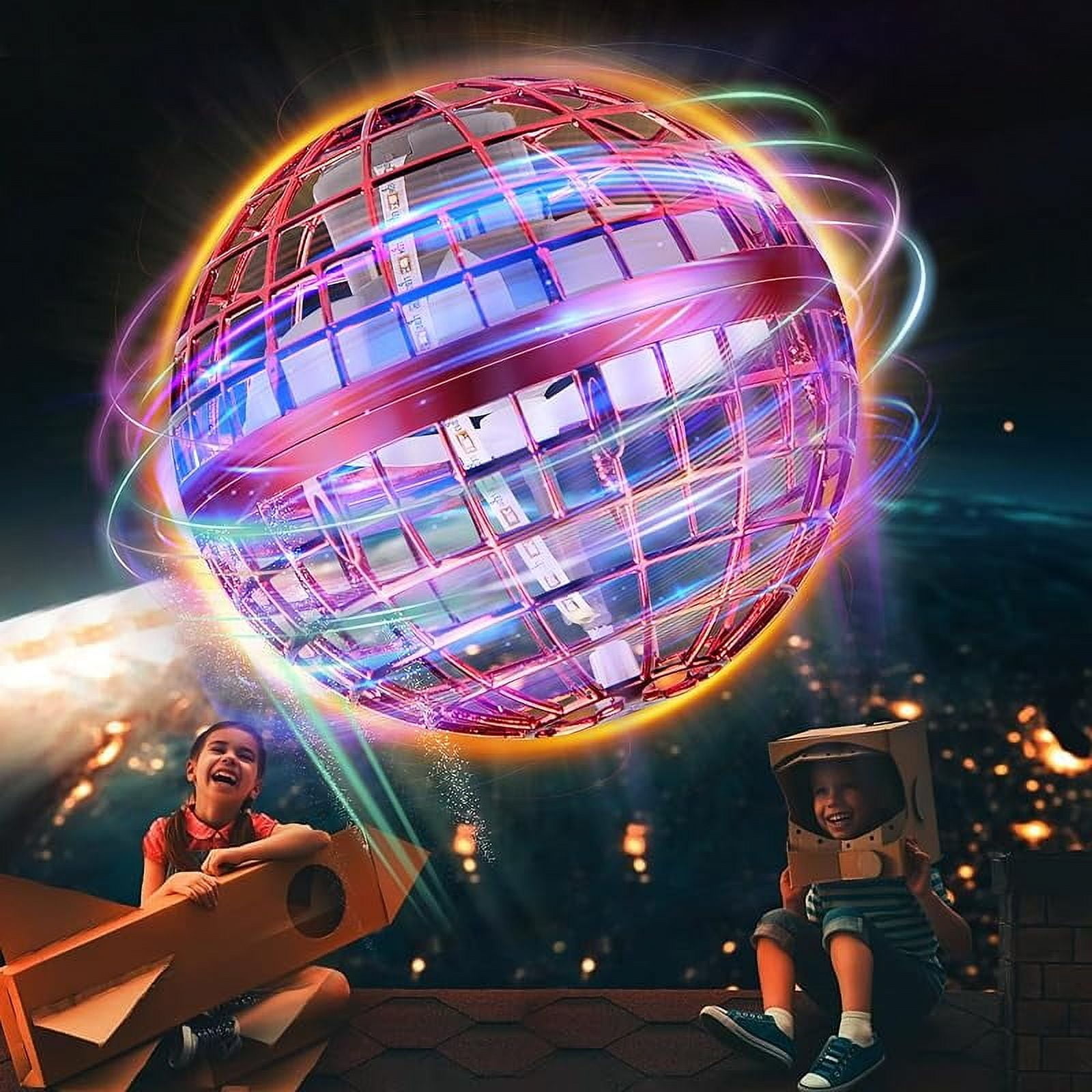 Galaxy Ball Flying Orb Ball: 2023 Upgraded Hover Orbs Cosmic Boomerang ...