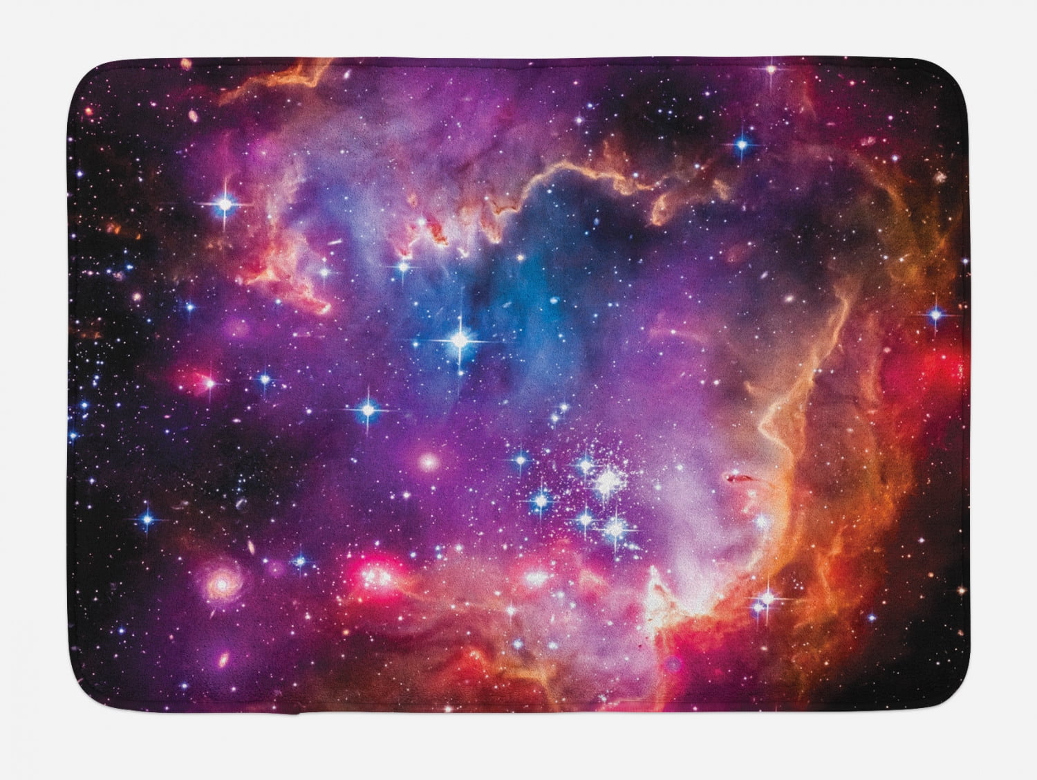 Galaxy Bath Mat, Magellanic Cloud Stars And Colorful Fantastic Cosmic ...