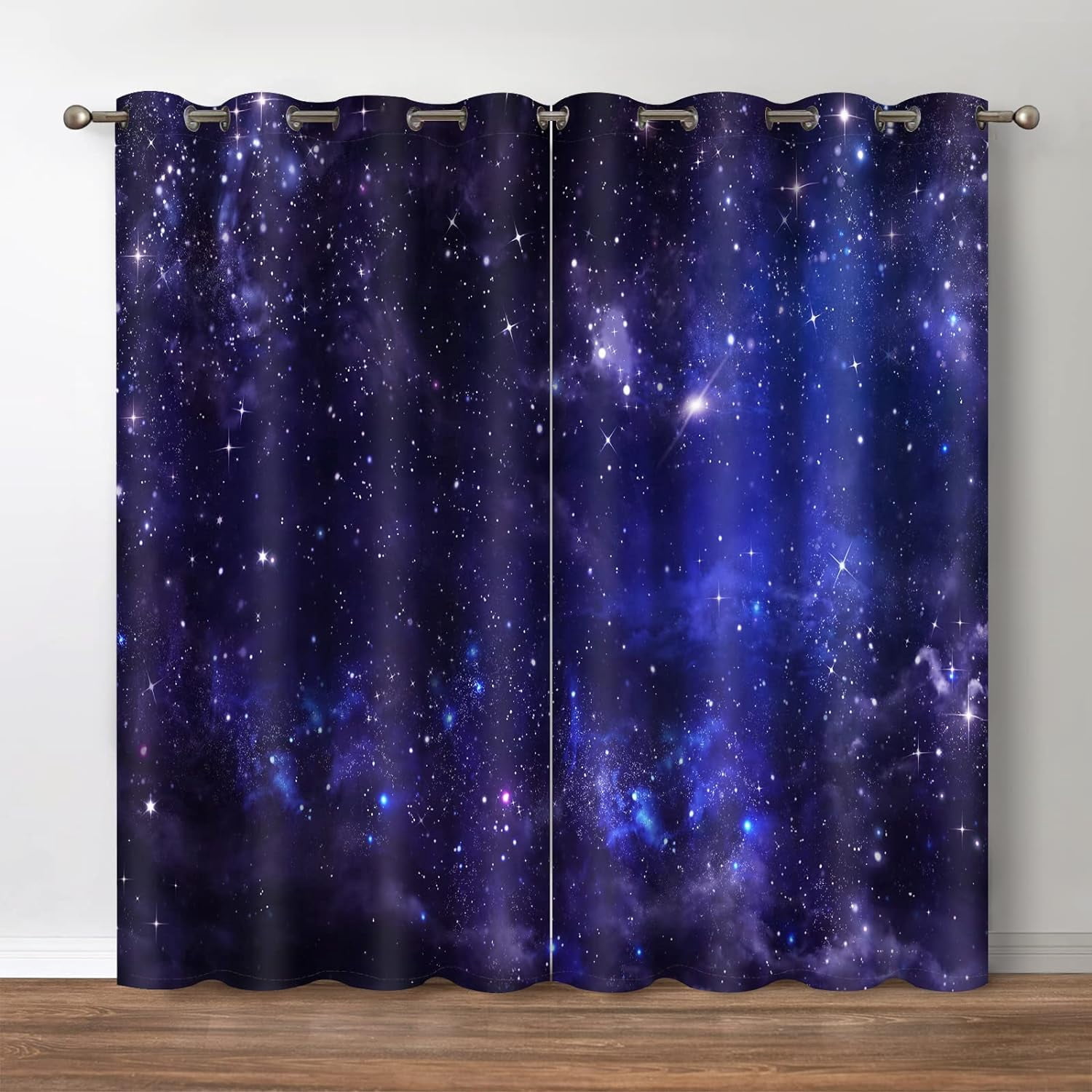 Galaxy Blackout Curtains - Outer Space Nebula Universe Psychedelic ...