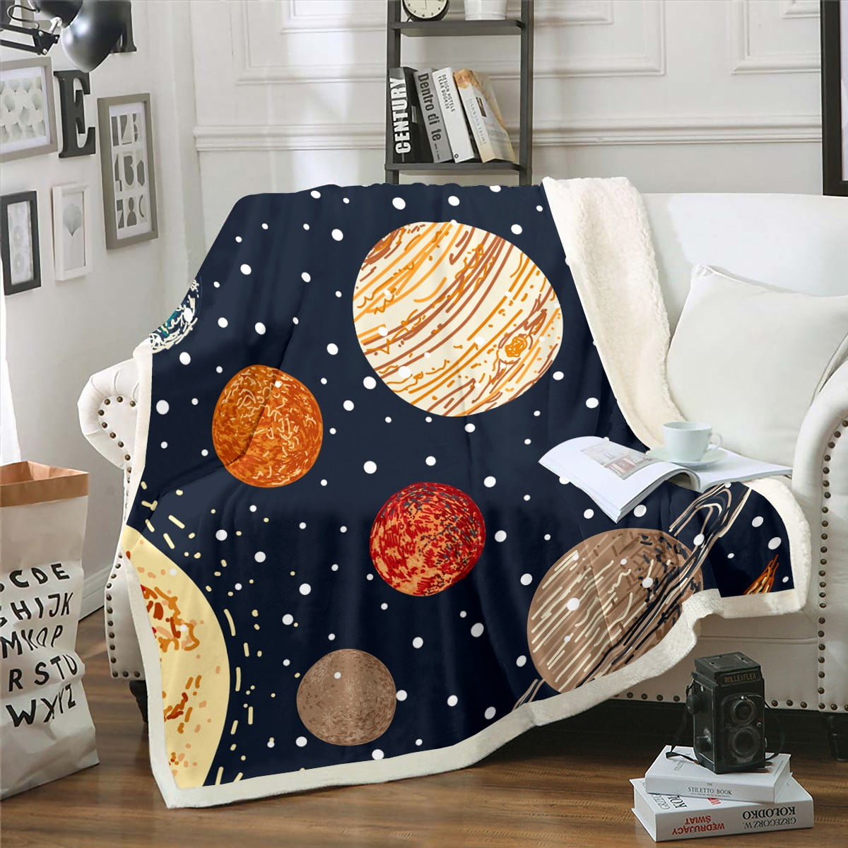 Galaxy Blanket Solar System Throw Blanket for Boys Girls Universe ...