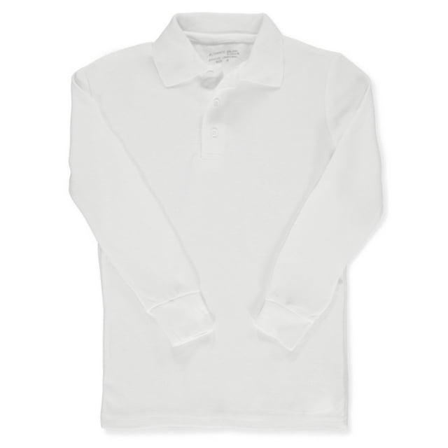 Galaxy Boys 4-7 Long Sleeve Polo School Uniform Shirt - Walmart.com