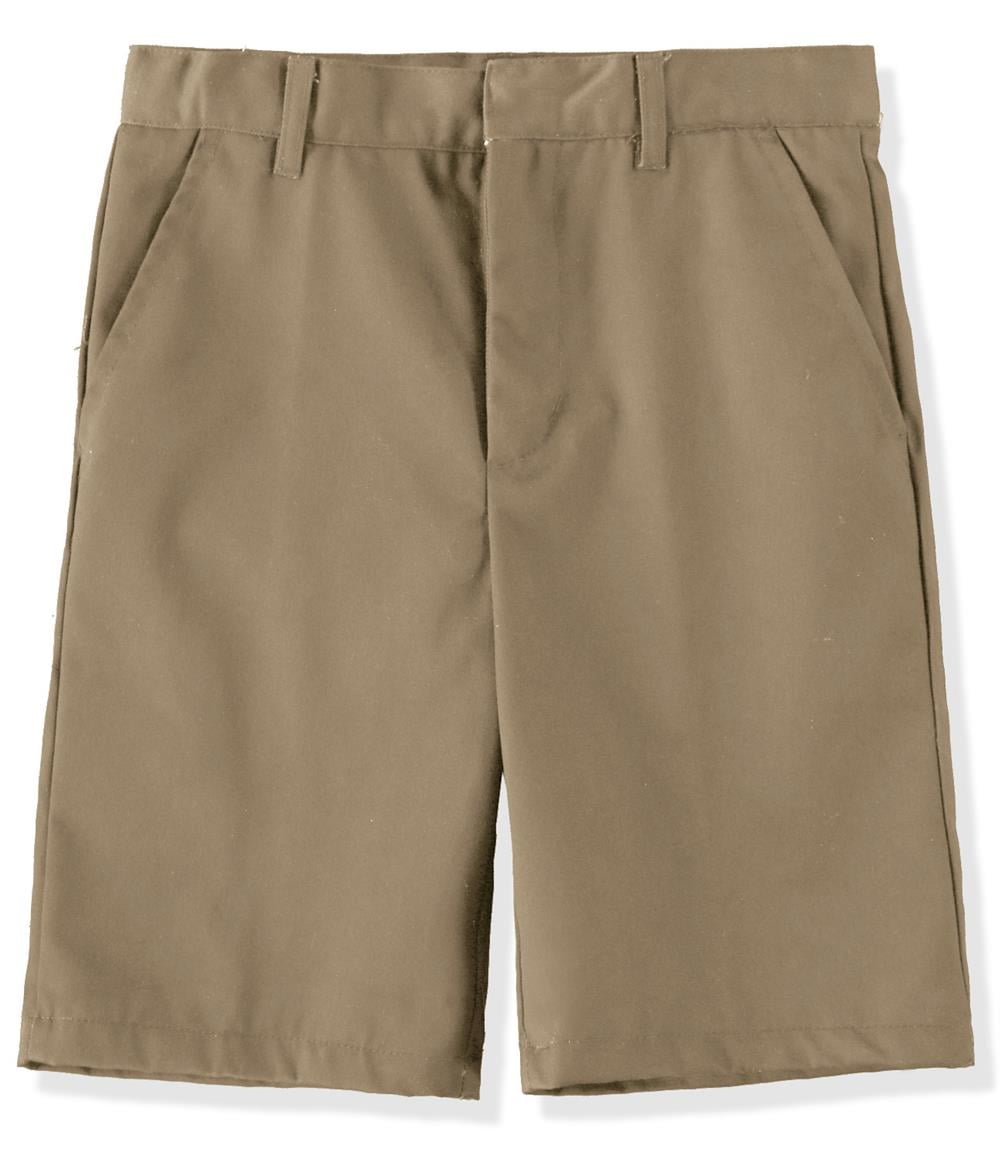 Galaxy Boys 8-20 Flat Front Twill School Uniform Short Khaki 12 ...