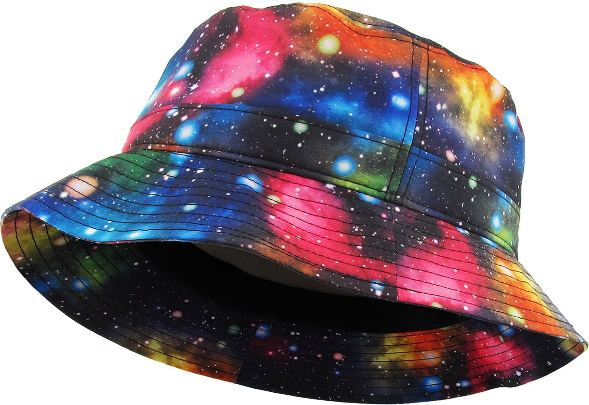 Galaxy Bucket Hat Fashion Space Print Summer Cap - Walmart.com