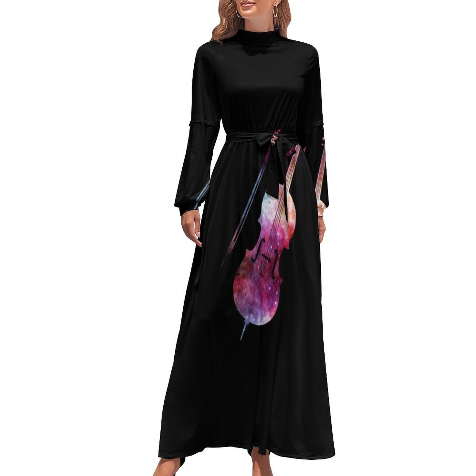 Galaxy Cello vector Long Dress woman dress wedding dresses for parties ...
