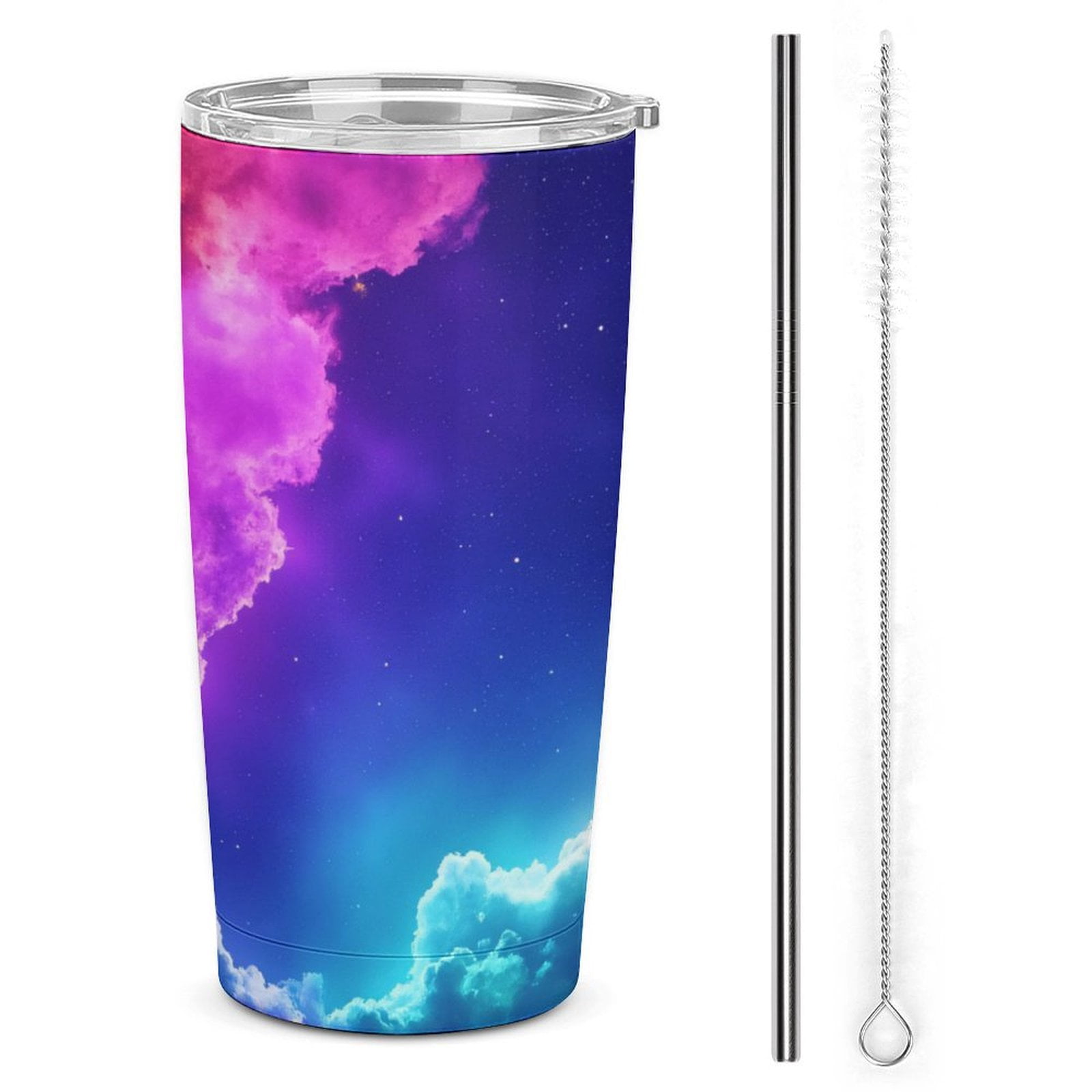 Galaxy Clouds Dream-1 Tumbler with Lids And Straws Insulated Cup ...